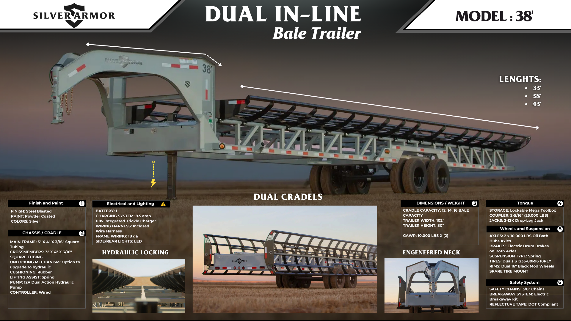 Dual In-Line Bale Trailer | High Capacity, Durable & Safe